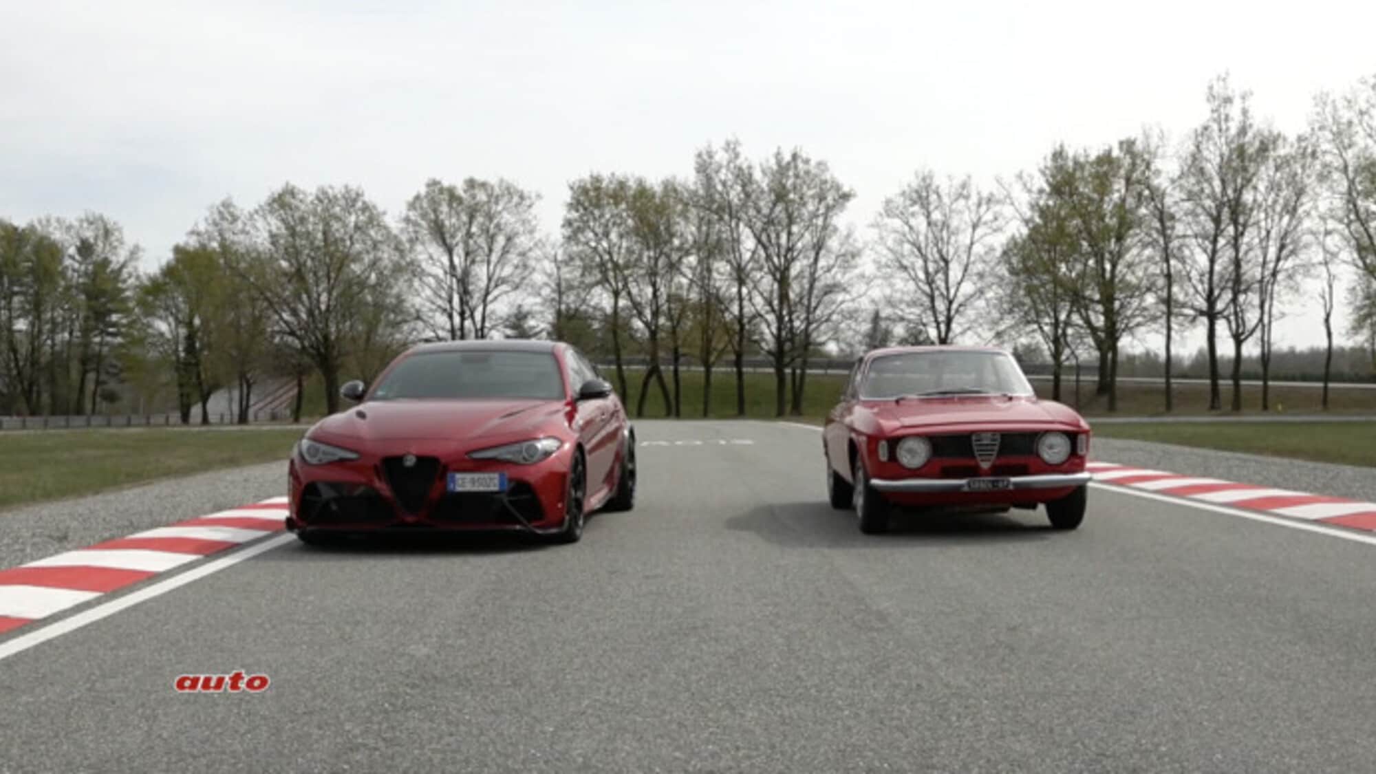 Alfa GTA del 1965 e Alfa GTAm del 2021: test esclusivo alla pista di ...