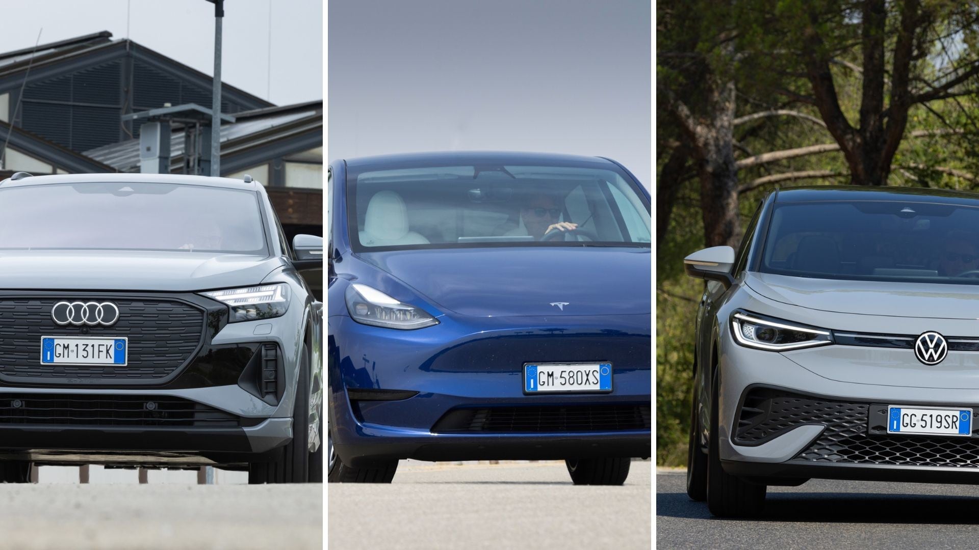 Su Auto in edicola: Tesla Y RWD, Audi Q4 40 e VW ID.5 PRO, la sfida ...