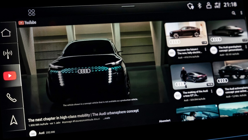 Audi, YouTube è ora integrato nel sistema multimediale | Auto.it